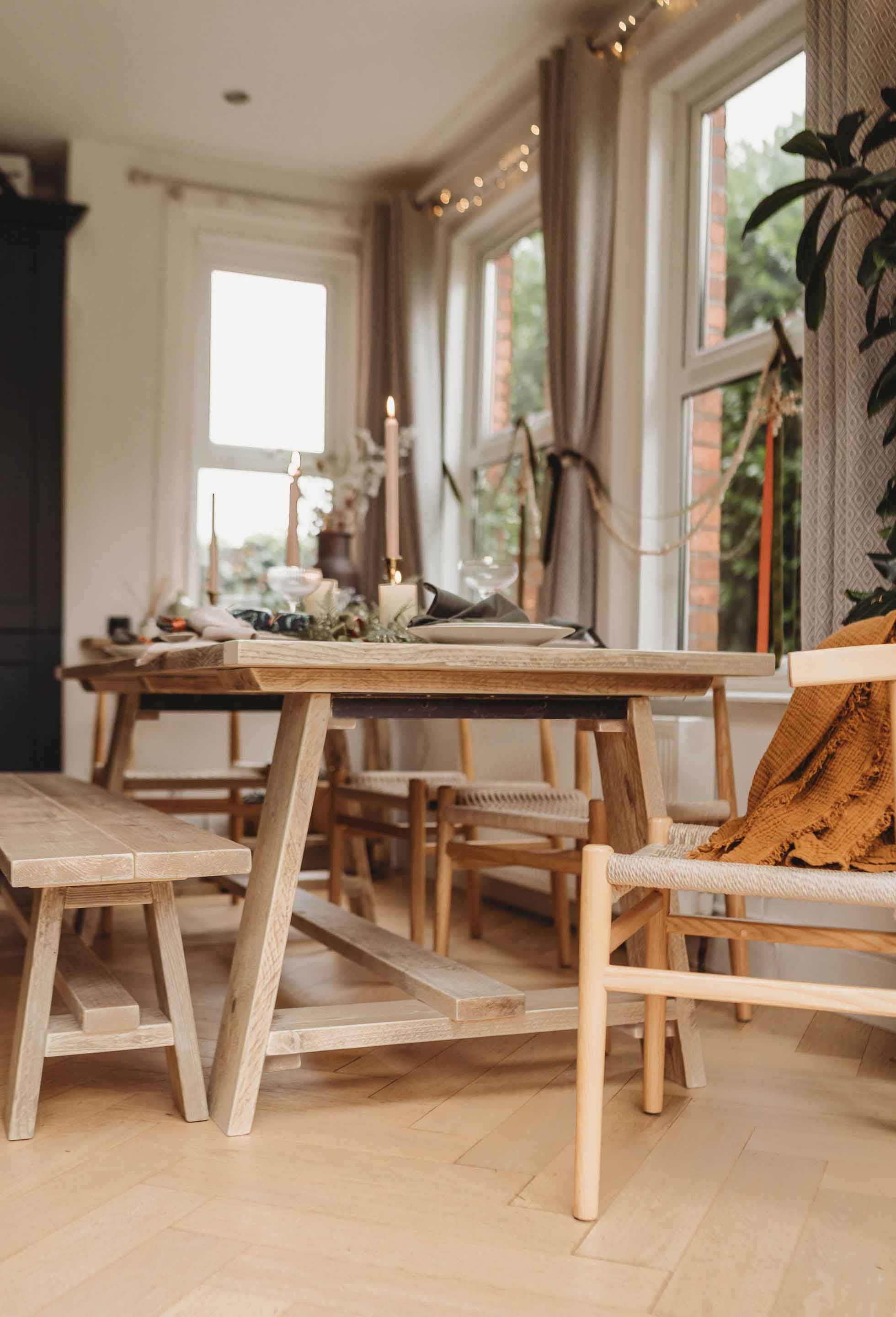 Barn Dining Table rustic solid wood handmade by Still&Bloom – Still and ...