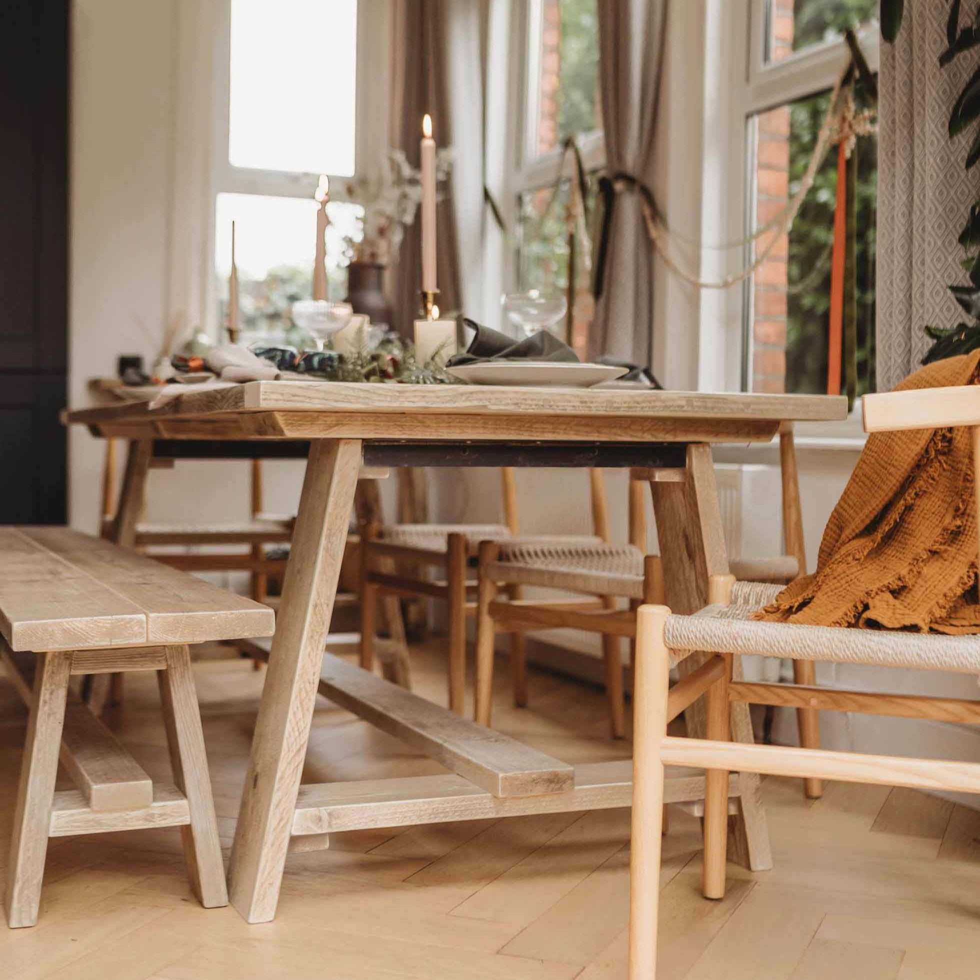 Barn Dining Table rustic solid wood handmade by Still&Bloom – Still and ...